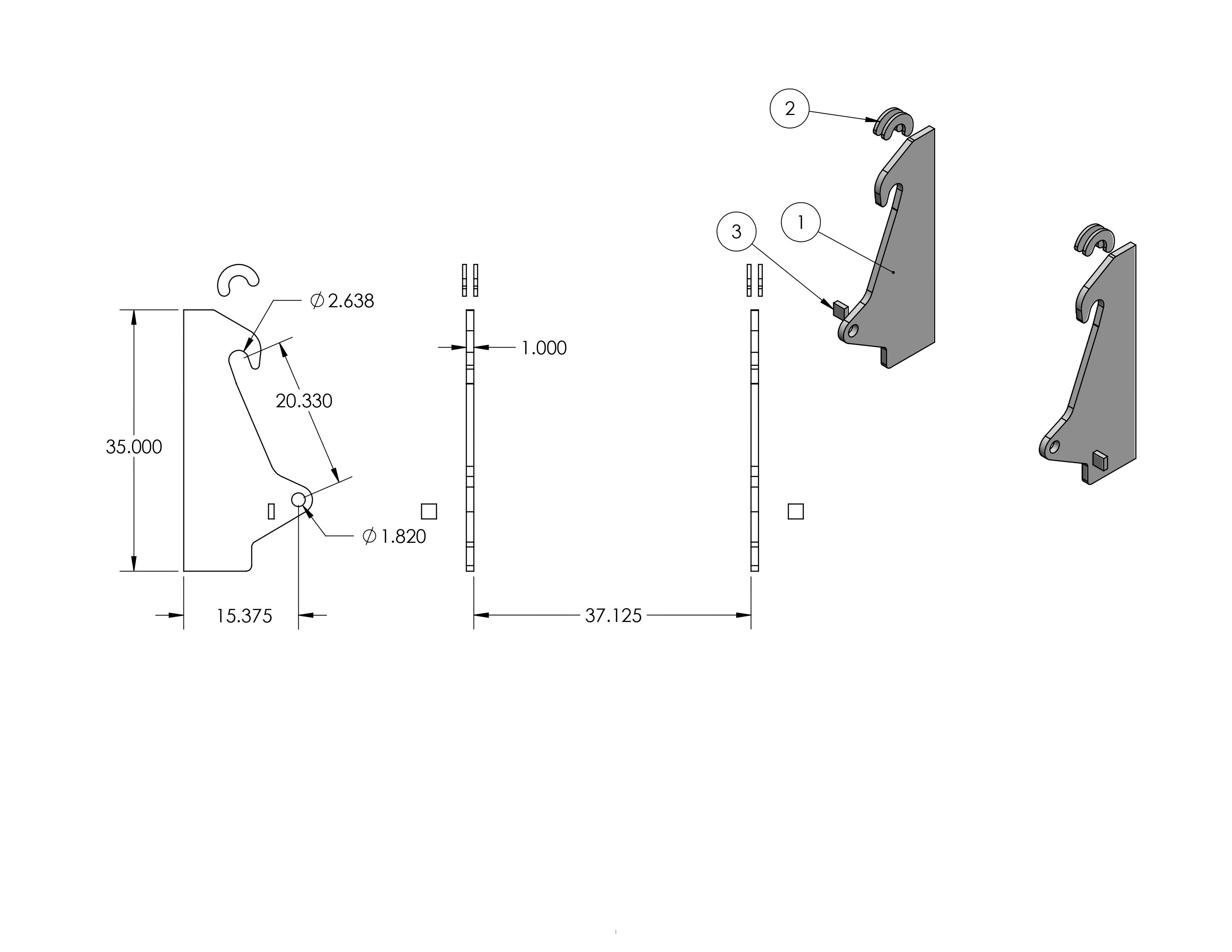 Weld On Deere E Plate Kit (JRB-E SERIES)