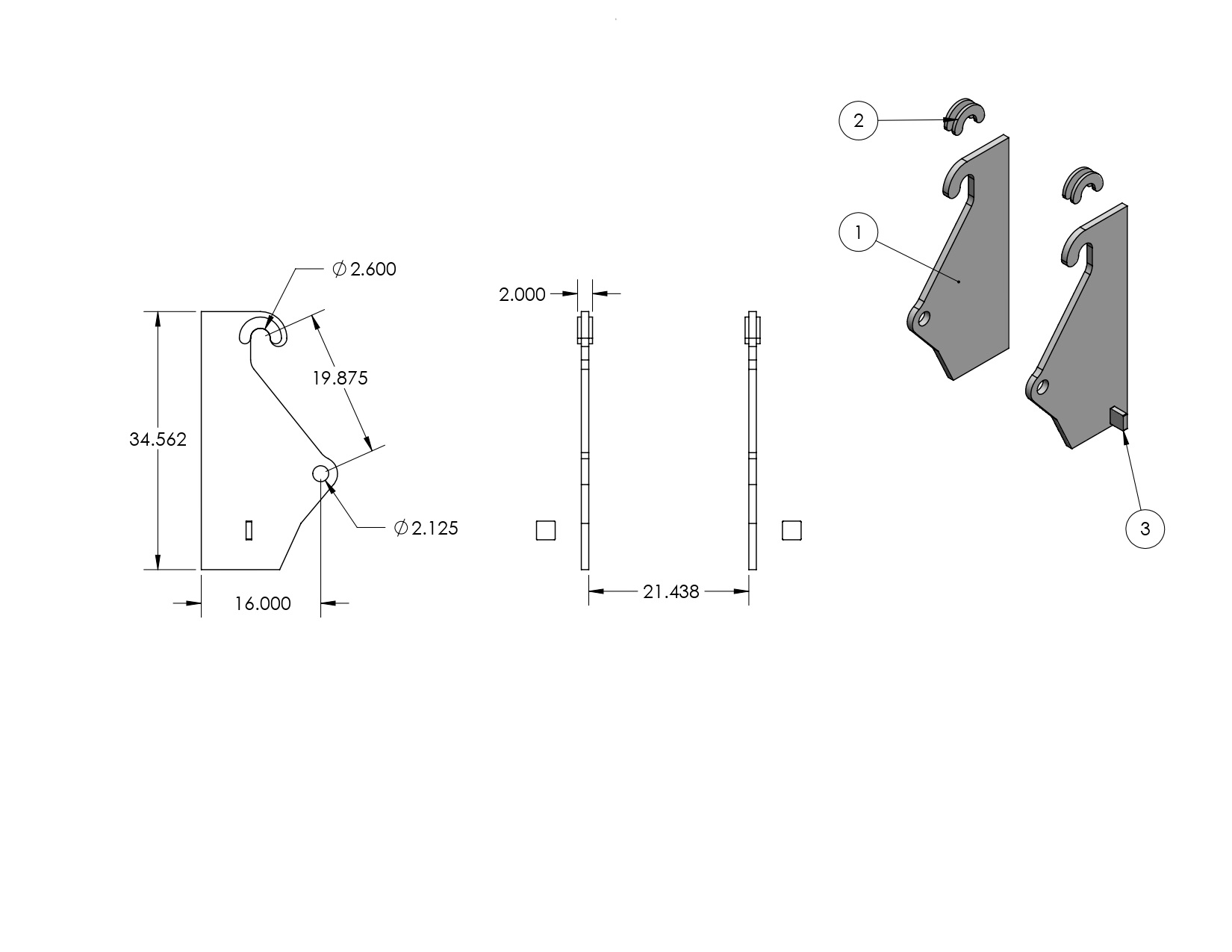 Cat IT28 Backhoe Weld on Plate Kit