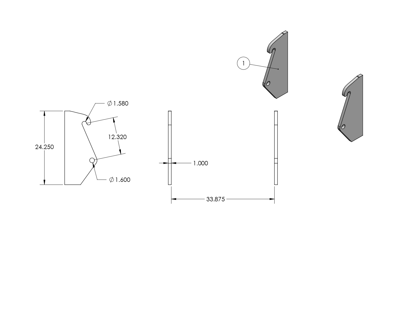 ISO Compact Wheel Loader Weld on Plate Kit